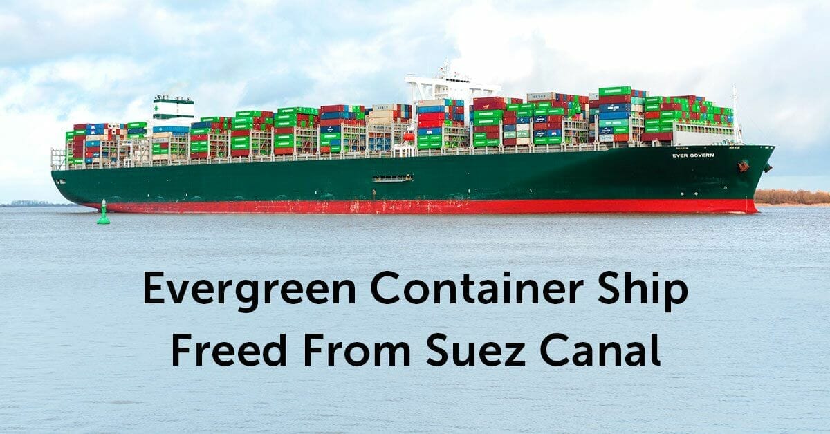 Evergreen Shipping Container | Suez Canal | Global Trade Management